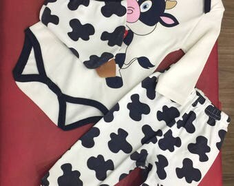 Cow pajamas | Etsy