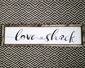 Love shack sign | Etsy