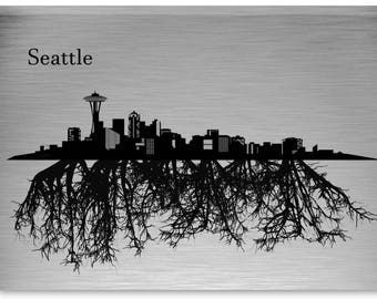 Seattle silhouette | Etsy