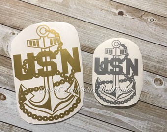 Navy chief decal | Etsy
