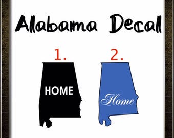 Alabama decal | Etsy