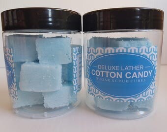 Peppermint Sugar Scrub Cubes with Essential Oil and Jojoba