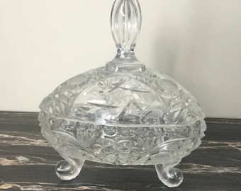 Crystal candy dish | Etsy