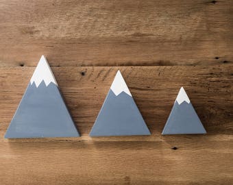 Wooden mountains | Etsy