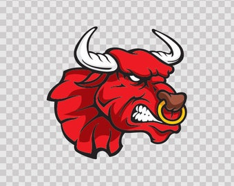 Angry bull | Etsy
