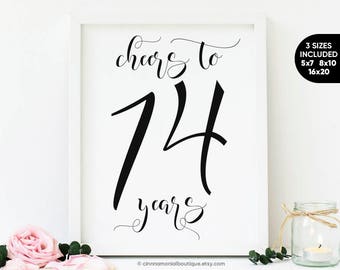 14th anniversary | Etsy