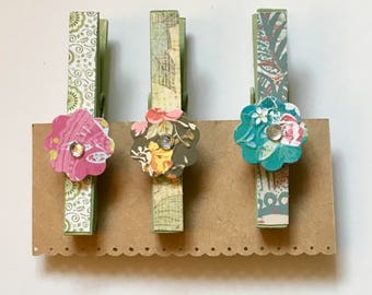 Clothespin magnets | Etsy