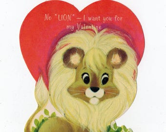 Lion valentine | Etsy