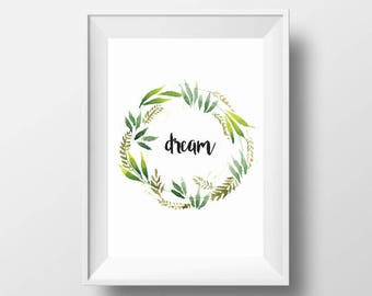 Dream print | Etsy