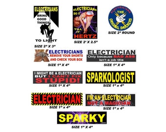 Electrician sticker | Etsy