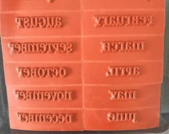 Calendar stamp | Etsy