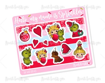 The grinch stickers | Etsy