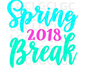 Spring break svg | Etsy