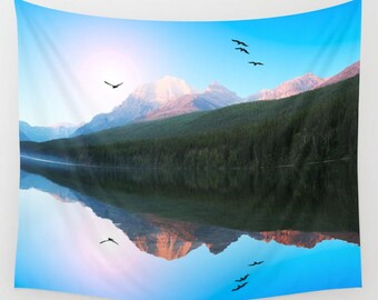 Mountain tapestry | Etsy