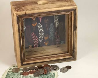 Shadow box bank | Etsy