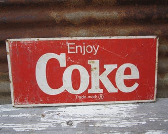 Vintage coke sign | Etsy