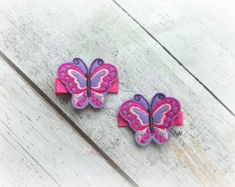 Butterfly hair clips | Etsy