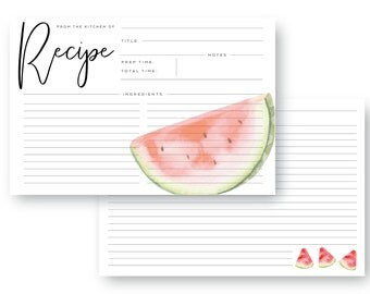 Share a Recipe Card Insert Digital File Printable