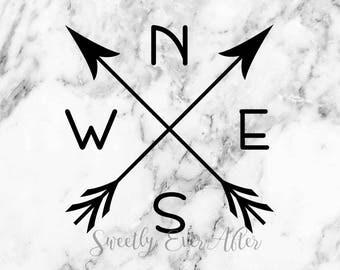 Arrow compass | Etsy