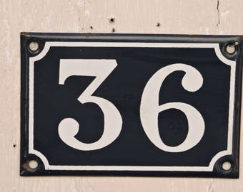 French house number | Etsy