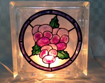 Stained glass pansy | Etsy