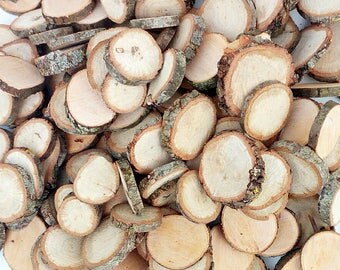 Rustic wood discs | Etsy