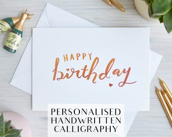 Handwritten cards | Etsy