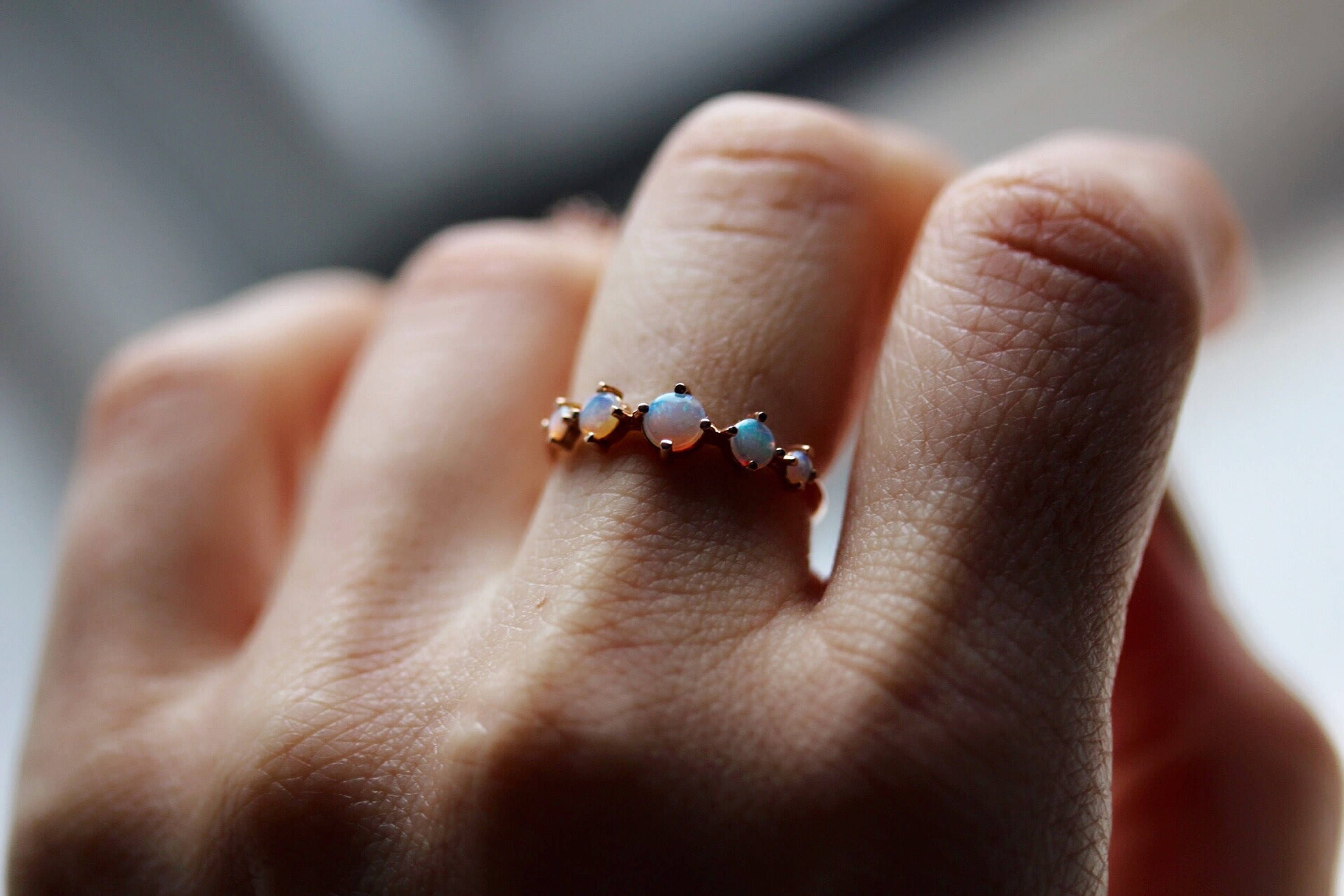 14K Opal Talisman Ring