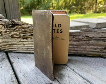 Leather field notes | Etsy