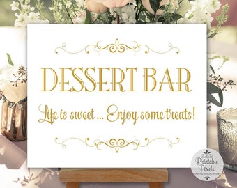Dessert bar signs | Etsy