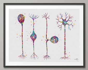 Brain art | Etsy