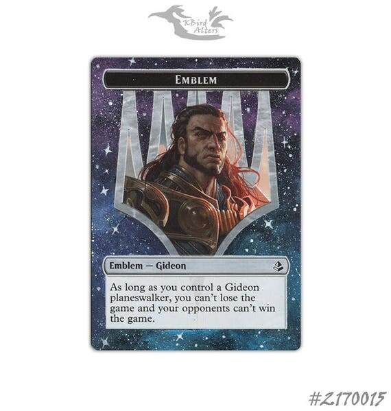 Hand Painted Altered MTG Custom Gideon of the Trials Emblem