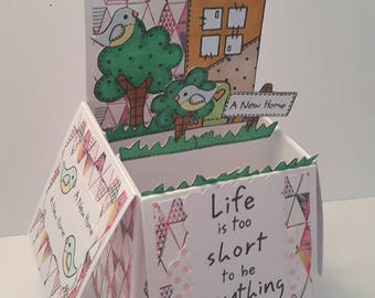 Pop up box card | Etsy