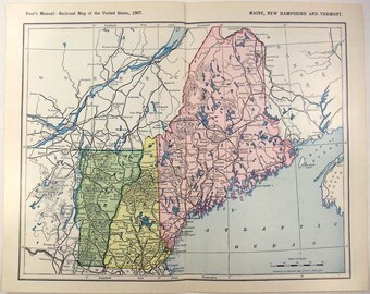 Maine railroad | Etsy