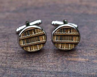 Book cufflinks | Etsy