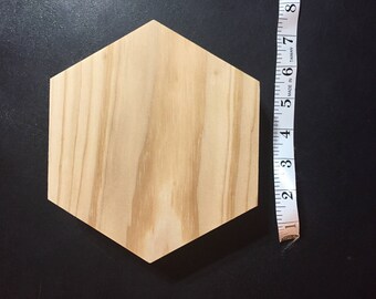 Wood hexagon | Etsy