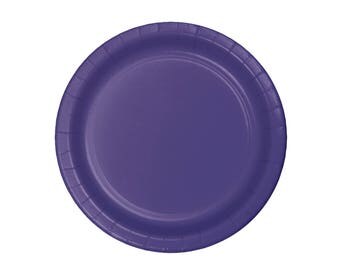 Purple plates | Etsy