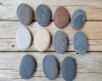 20 Extra Large Sea Stones Light Grey Beach Stones Wedding