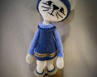 Primitive Miss Kitty Cat Doll E-PATTERN
