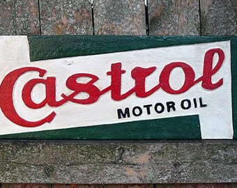 Castrol oil sign | Etsy