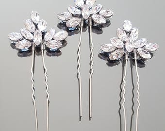 Crystal hair pins | Etsy