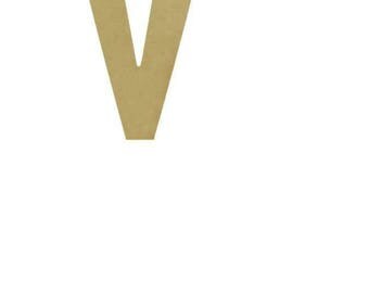 Wooden letter v | Etsy