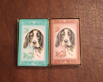 Vintage Standard Playing Cards Set of 2 Hollly Hobby vintage