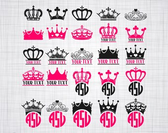 Crown monogram | Etsy