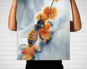 Bee poster | Etsy