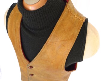 Leather jerkin | Etsy