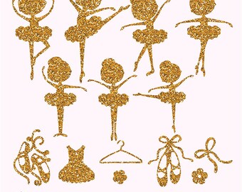 LITTLE BALLERINAS Digital Clipart Set Ballerina Clipart