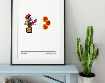 Super Mario World Yoshi Island level cross stitch pattern