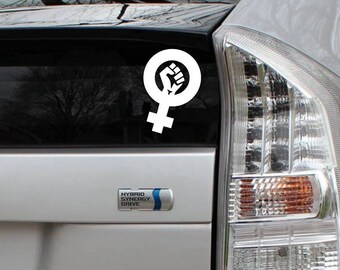 Feminist car decal | Etsy