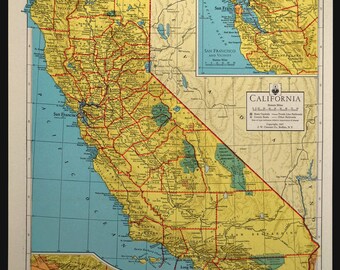 California map | Etsy